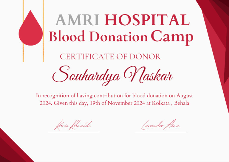 Blood Donation Certificate 20241221 105744 0000 | PDF