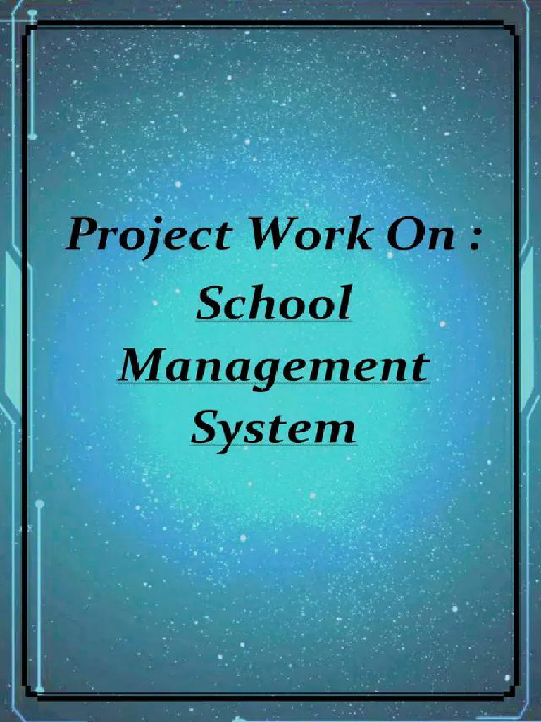 Computer Project Class 12 CBSE On School Management - 20241209 - 201915 ...
