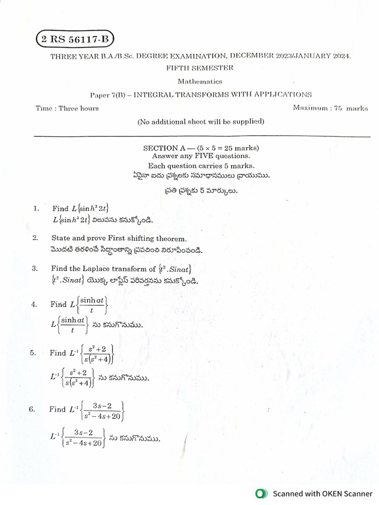 Integral Transforms With Applications Pdf