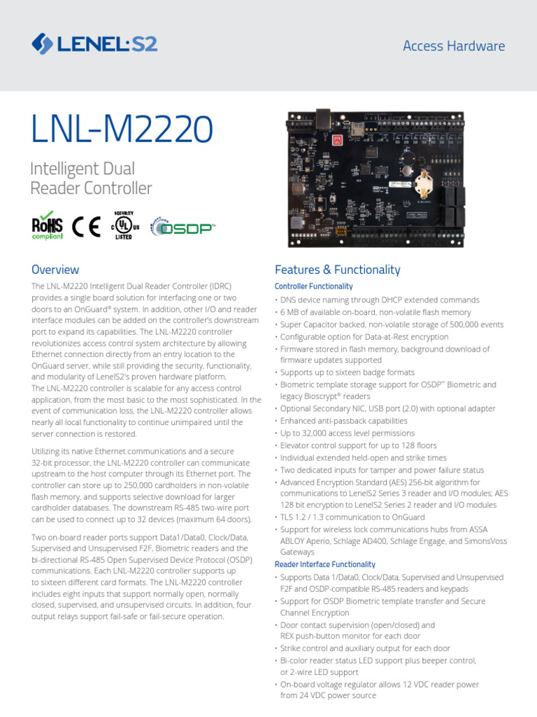 LNL M2220 Datasheet 07232024 tcm841-231628 | PDF | Computer Data ...