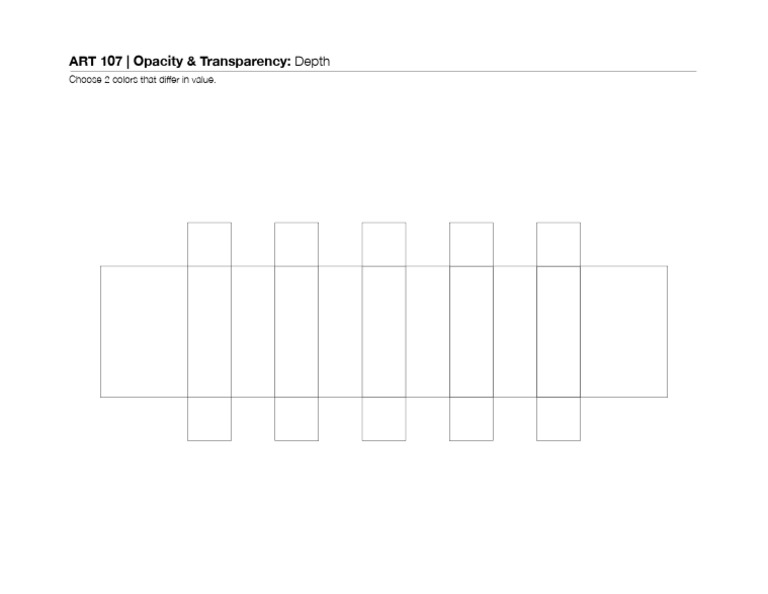Opacity & Transparency in Art 107 | PDF