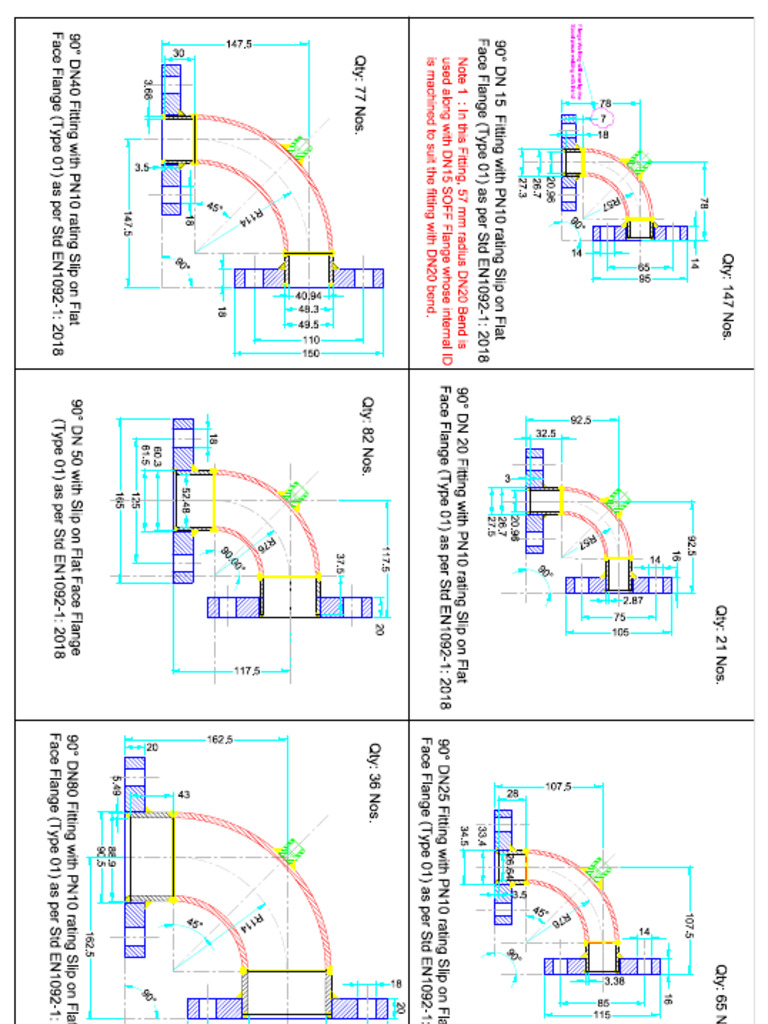 90 Degree Fitting Dwg-2 | PDF