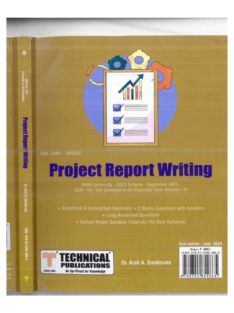 OHS352-Project Report Writing (R-2021), Sem-7-Book | PDF