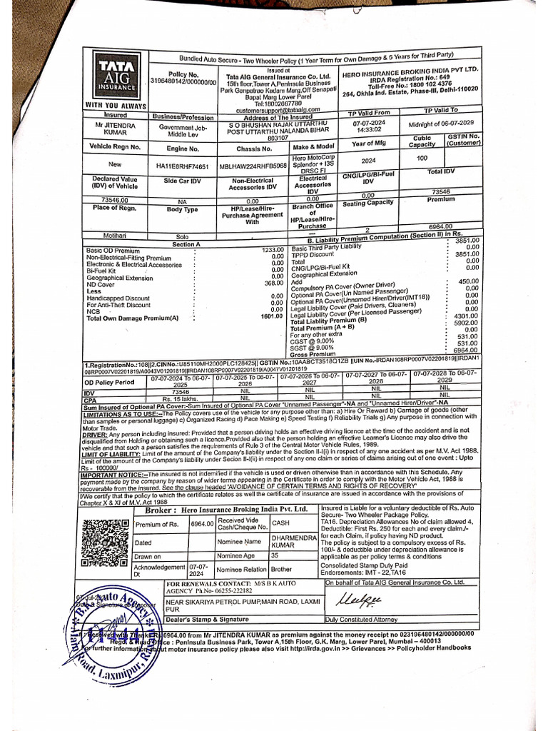 Motorcycle Insurance | PDF