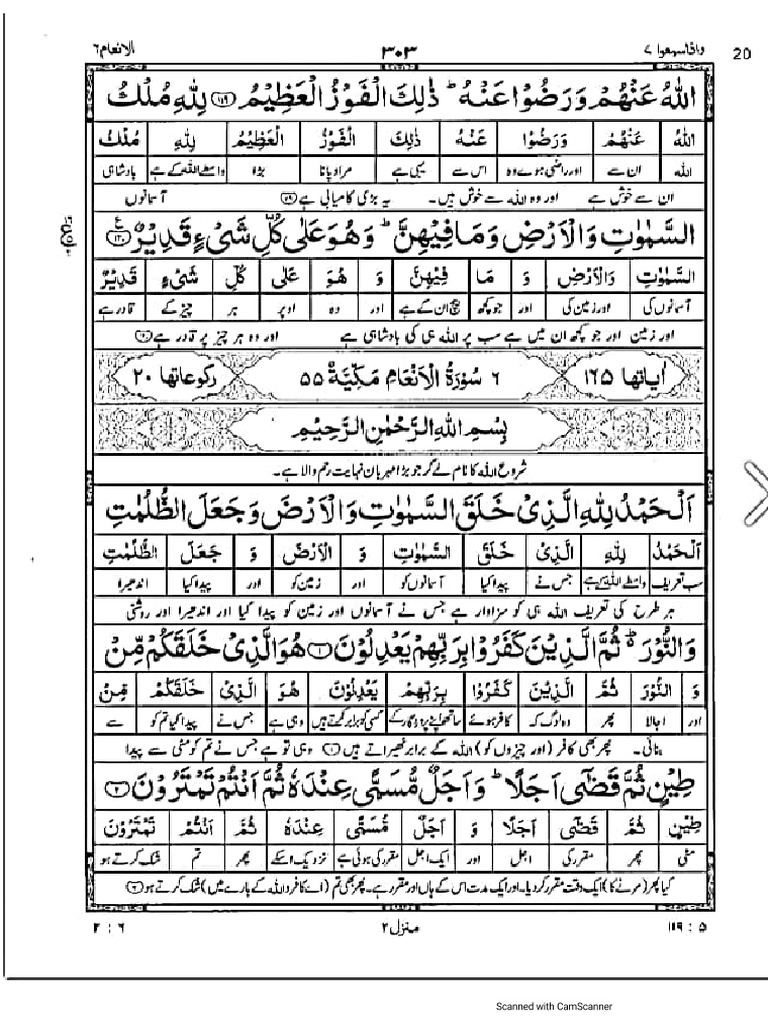 Surah Al Anaam (1-100) | PDF