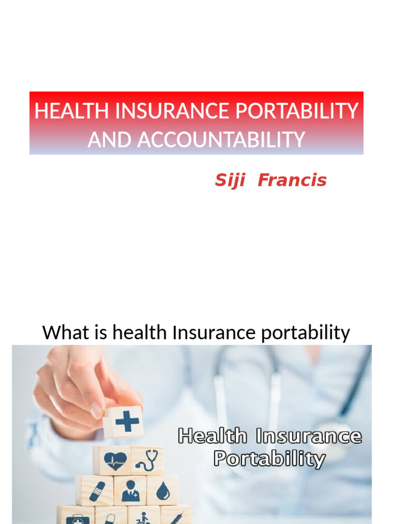 Health Insurance Portability Explained | PDF