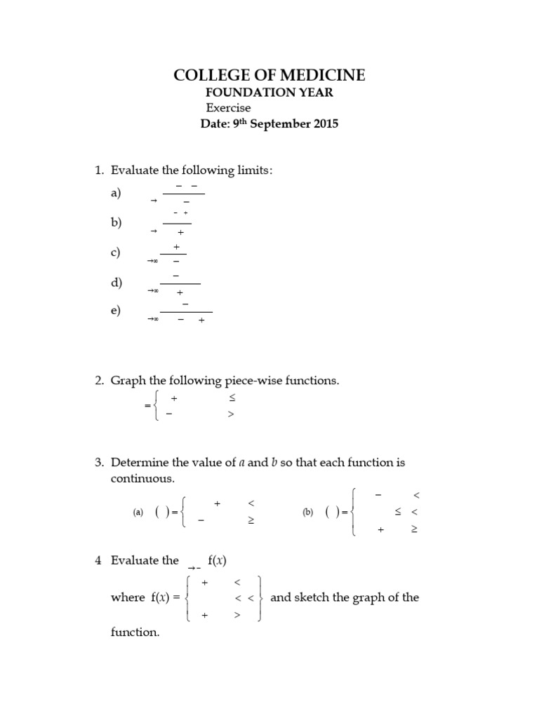 LIMIT_EXERCISE | PDF