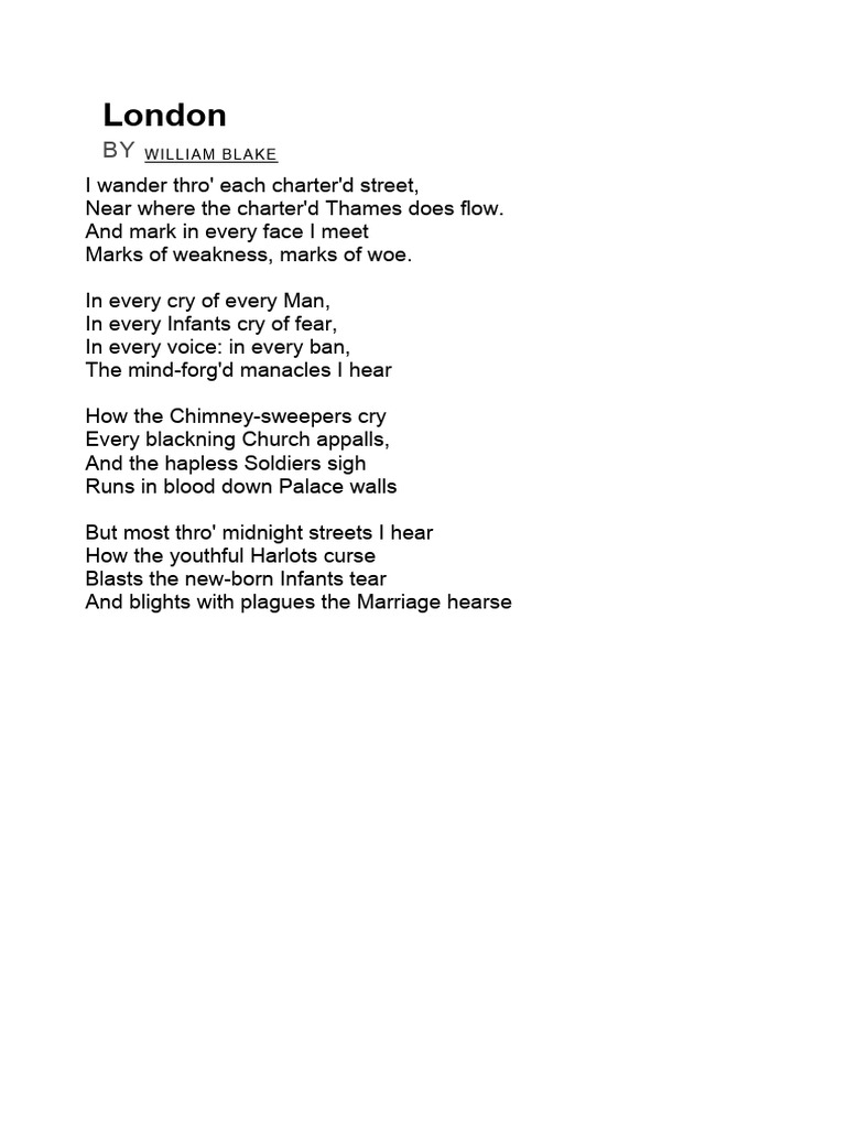 London Poem | PDF