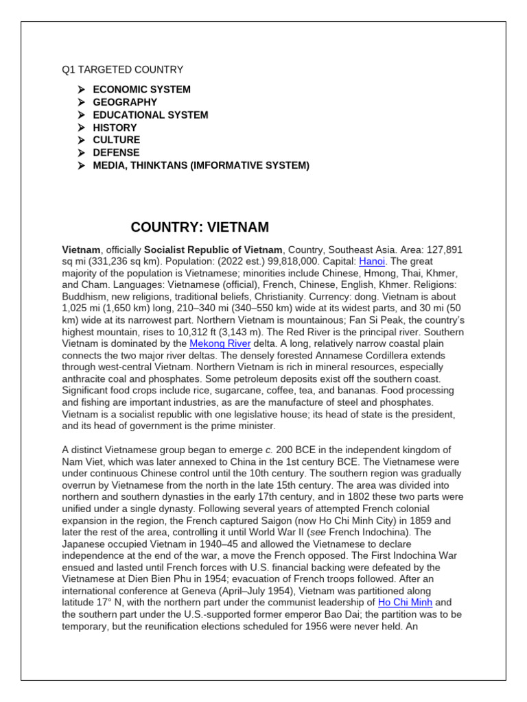 Vietnam | PDF | Vietnam | South Vietnam