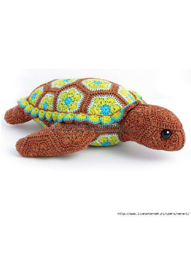 Autin The African Flower Turtle Crochet | PDF