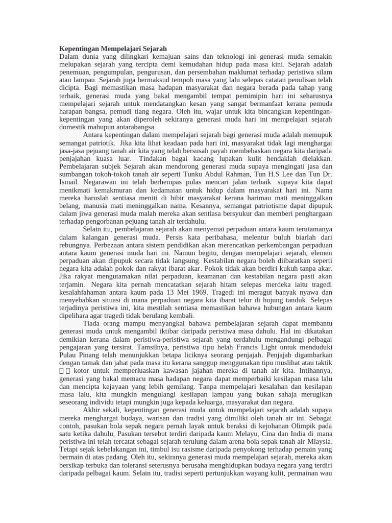 Karangan BM SPM 2 | PDF