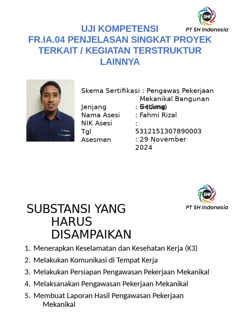 Presentasi Uji Komp - Mekanikal Bangunan Gedung-idha | PDF