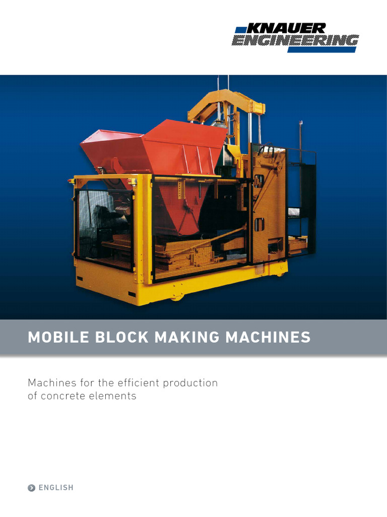 Brochure Mob. Block Making Machines | PDF | Concrete