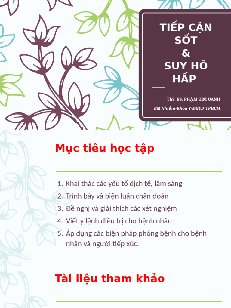 Tiep Can Sot Va Suy Ho Hap | PDF