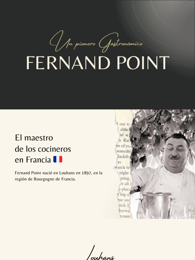 Fernand Point: Maestro de la Nouvelle Cuisine | PDF