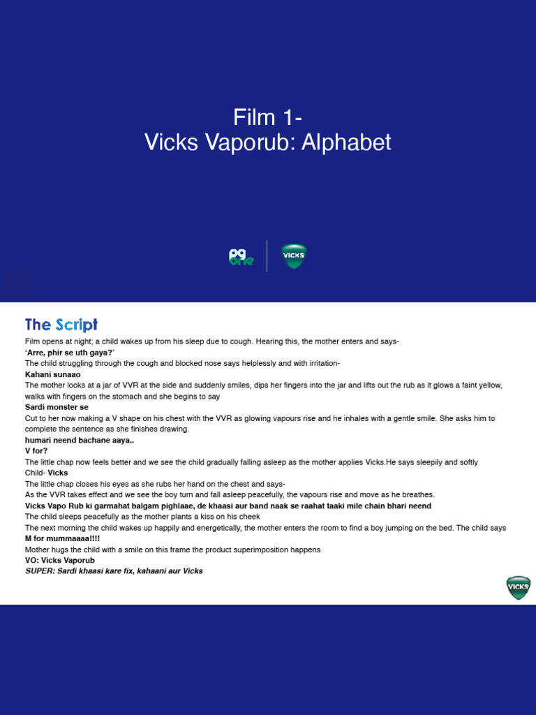 Vicks Script | PDF | Procter & Gamble