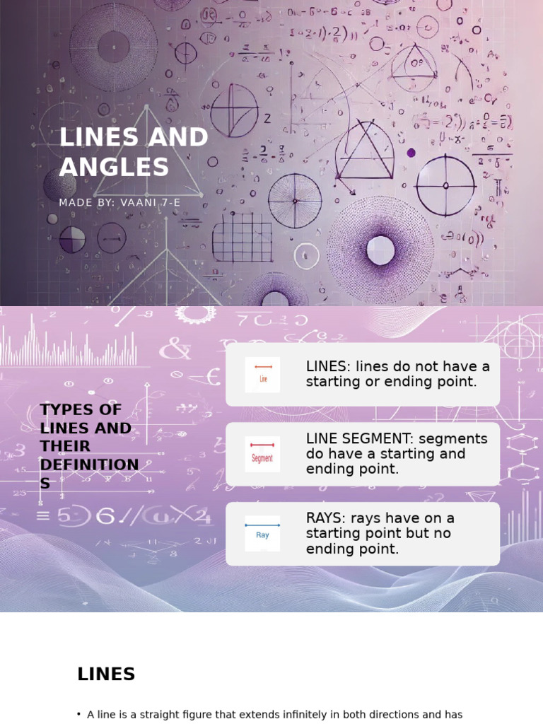 Lines and Angles | PDF