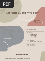 Lesson 1 The Human Ear Labelled Structure Overview Poster | PDF