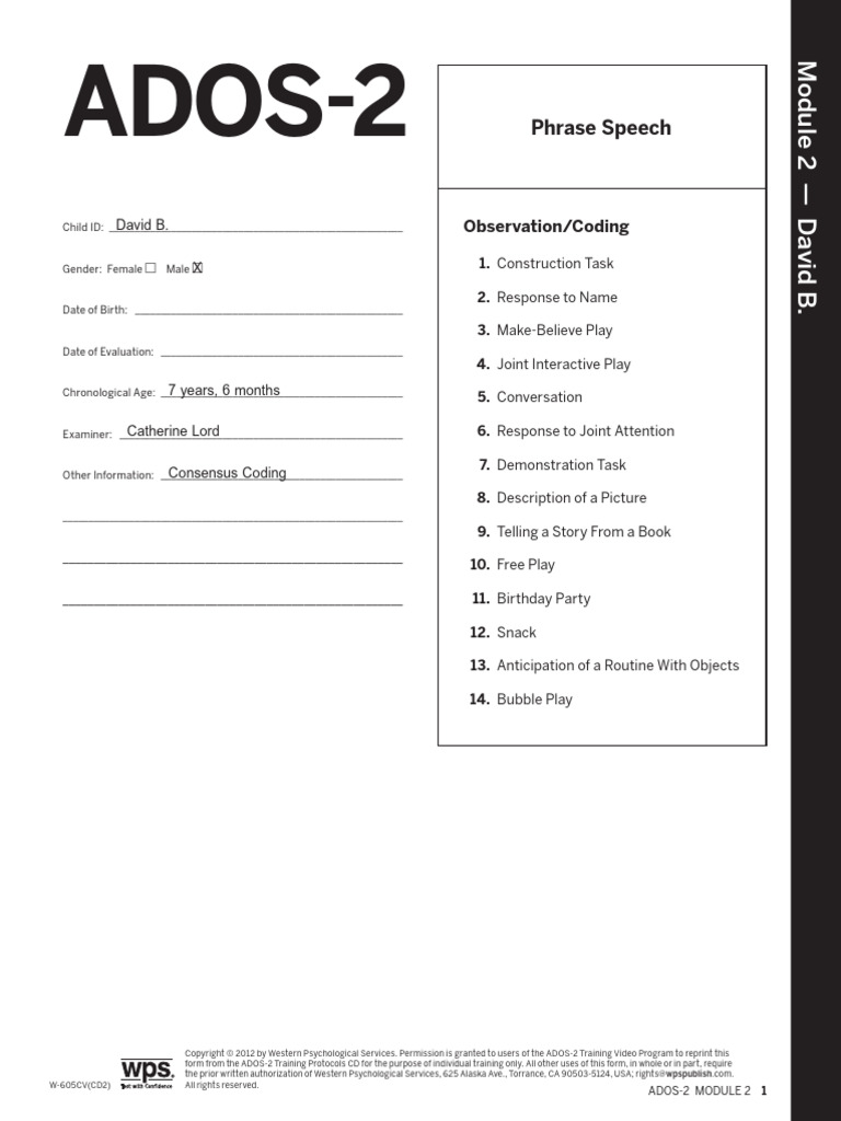 W-605CV (CD2) DavidB v1 | PDF | Gesture | Stuttering