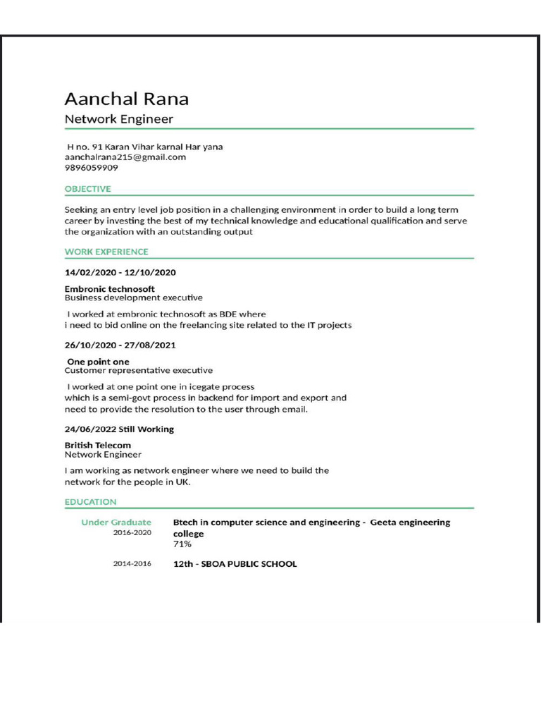 Aanchal_Resume | PDF