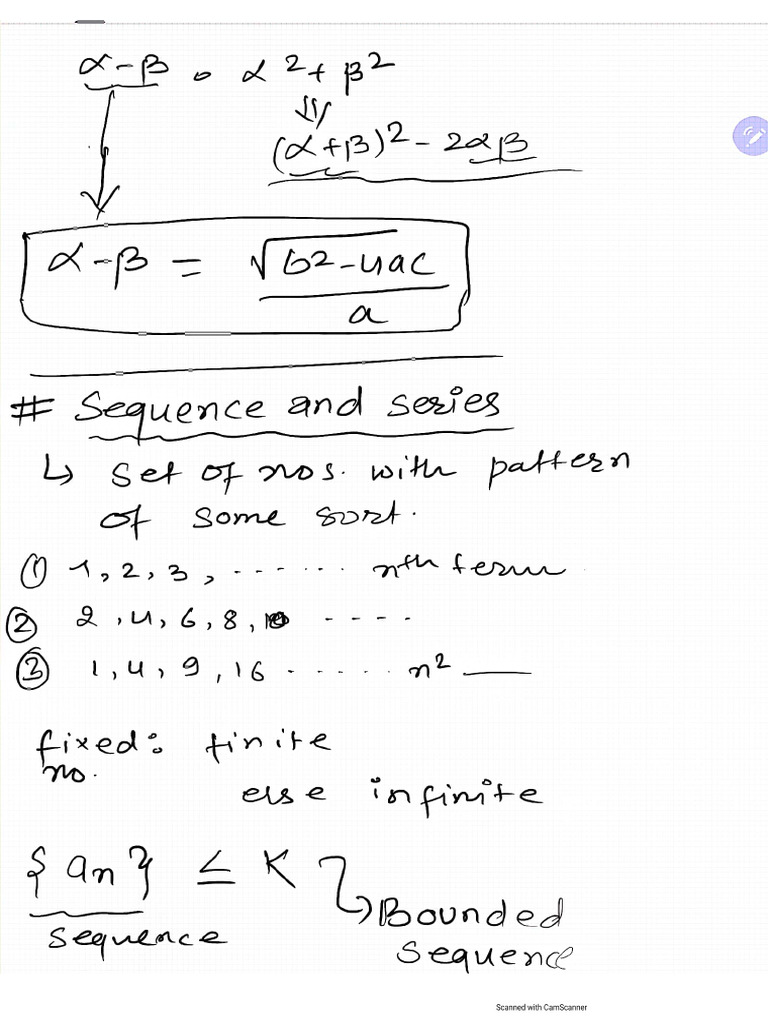Sequence Series | PDF