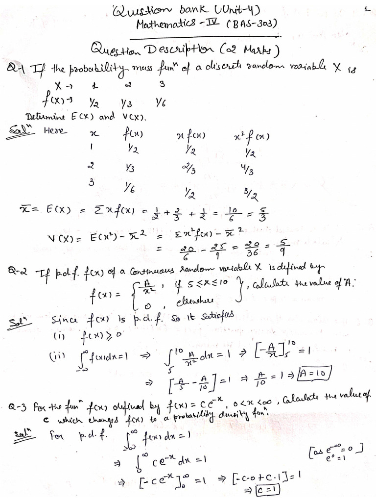 Solution question bank(Unit-4) | PDF