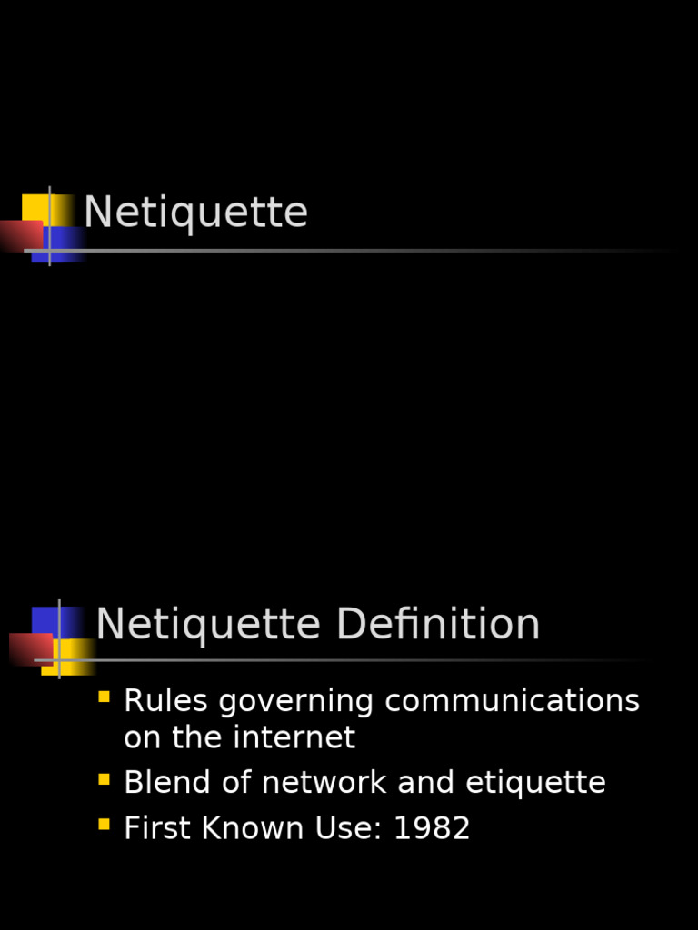 Essential Netiquette Rules Explained | PDF