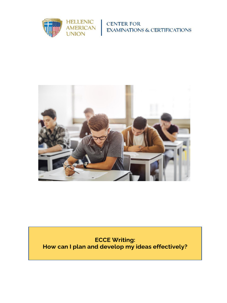 Ecce Writing - How Can I Plan and Develop My Ideas Effectively | PDF ...