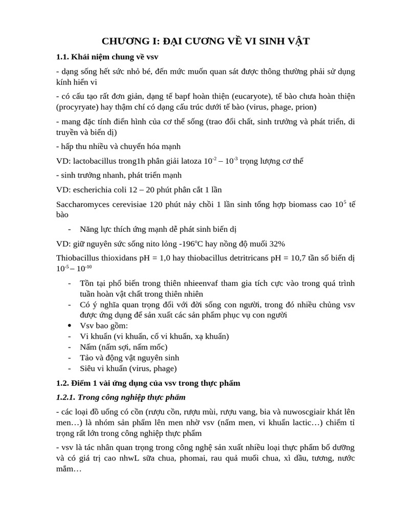 vi sinh vật | PDF
