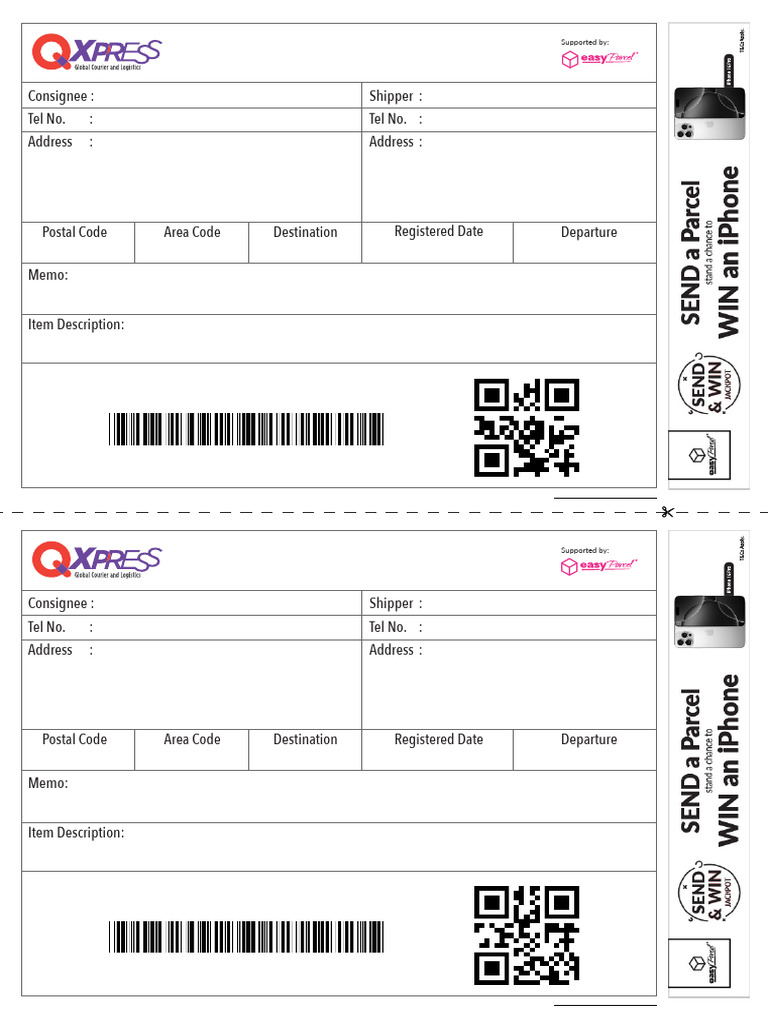 Easyparcel QSP201321483 | PDF | Business Documents
