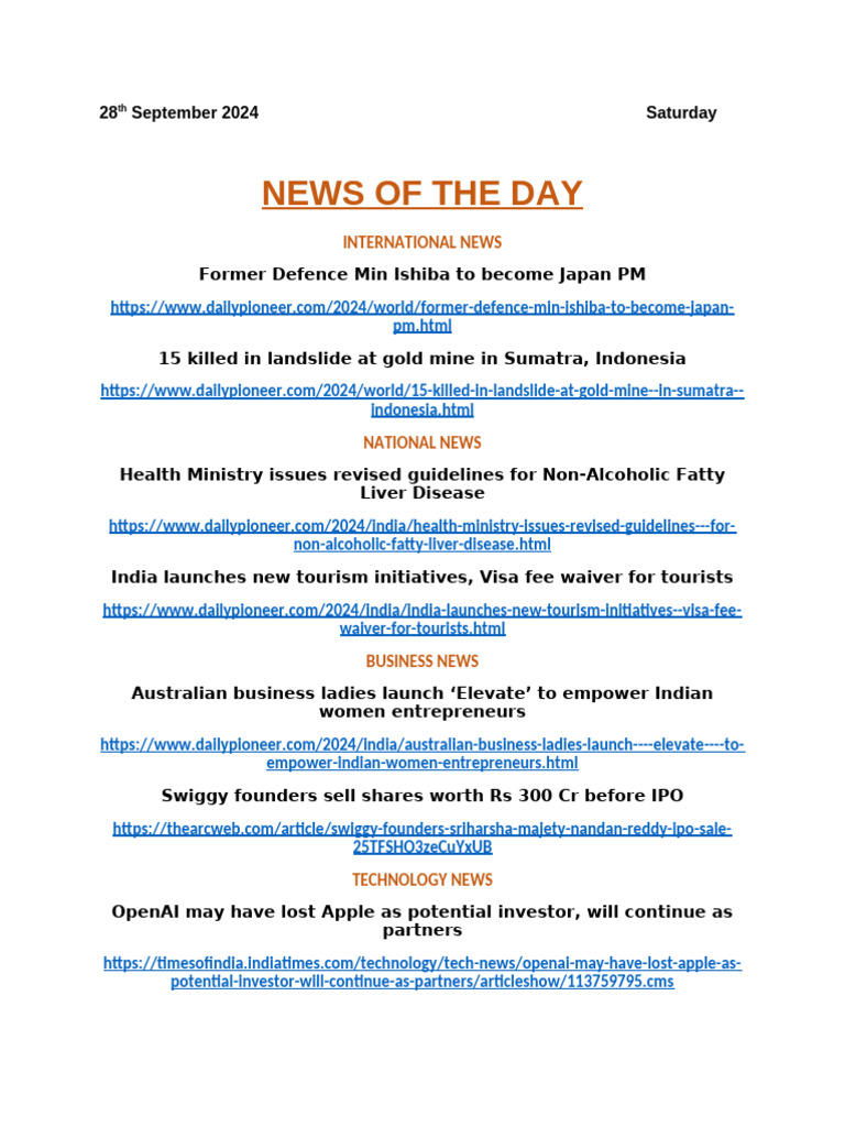 28th September 2024saturday | PDF