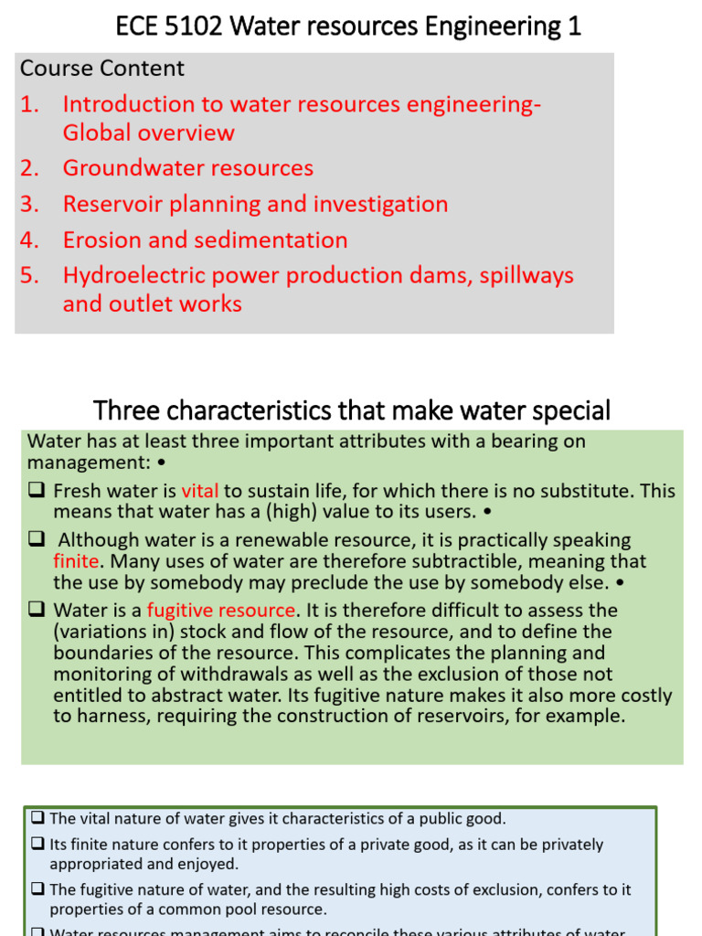 LEC1 - Introduction - ECE 5102 - WRE I 5 TH Year | PDF
