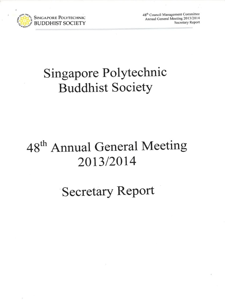 2013-2014 Secretary Report | PDF