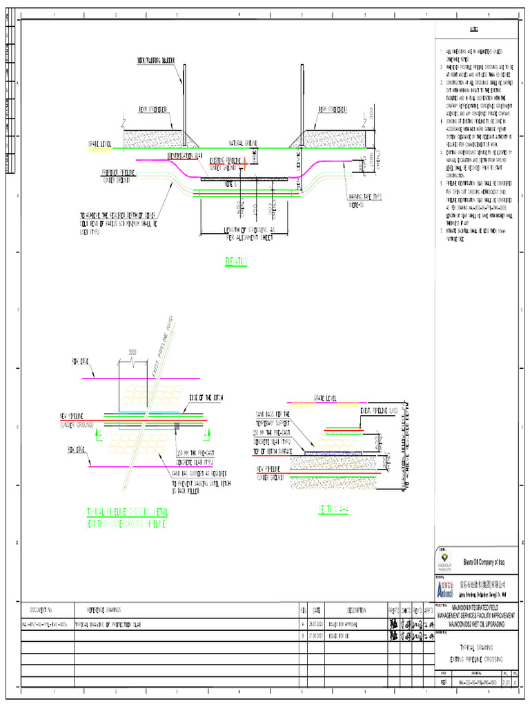 MAJ-DS2-06-PPL-DWG-0005 - B - Typical Drawing of Existing Pipeline ...