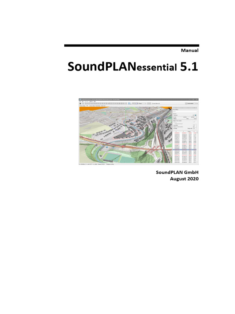 Manual SoundPLAN Essential 5.1 | PDF | Computer File | Cursor (User ...