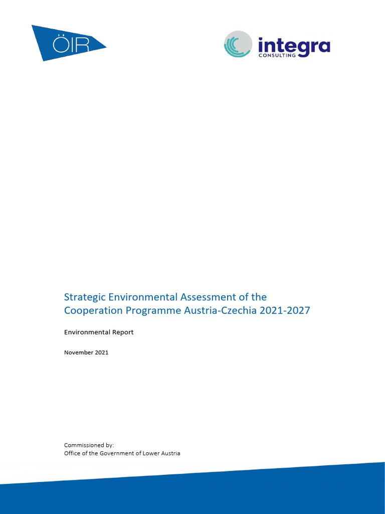 SEA Programme Austria-Czechia | PDF | Climate Change Mitigation ...