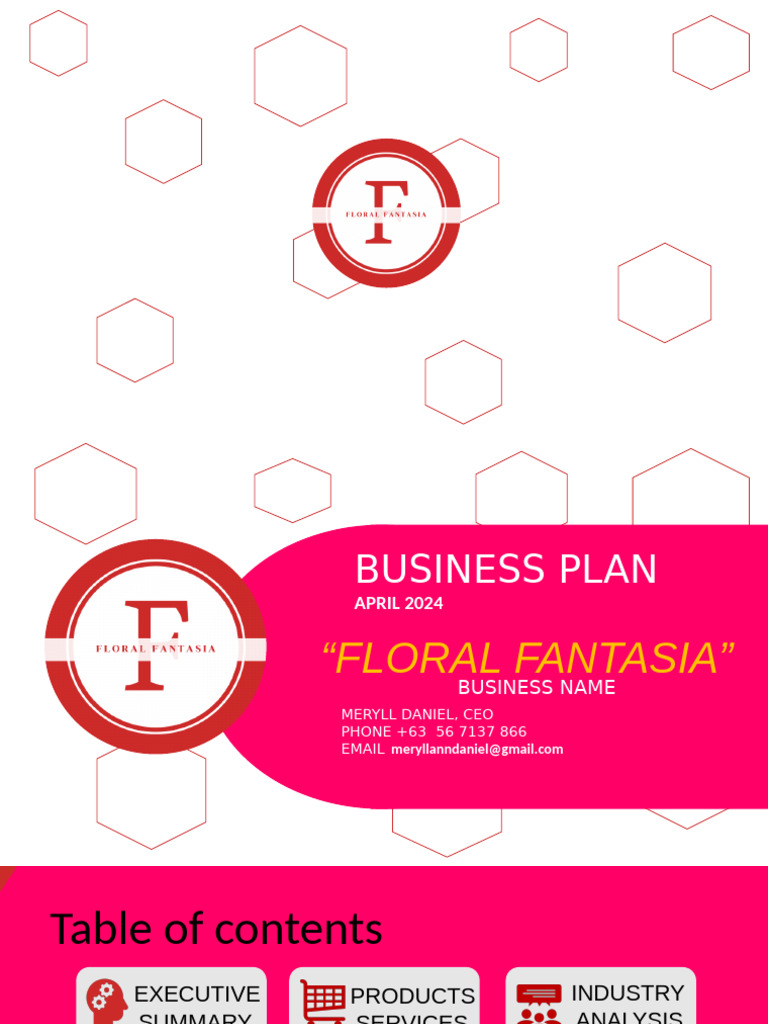 FLORAL BUSINESS PLAN | PDF | Floristry | Retail
