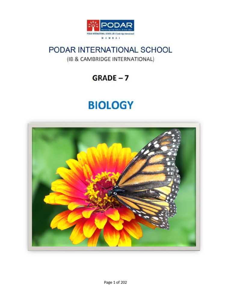 GRADE 7 BIOLOGY 2023-24 TEXTBOOK Edited | PDF | Photosynthesis | Plants