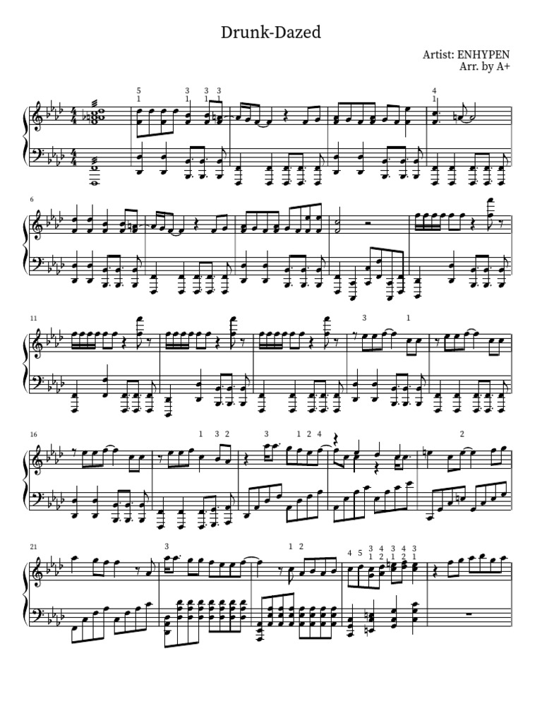 Enhypen Drunk Dazed | PDF