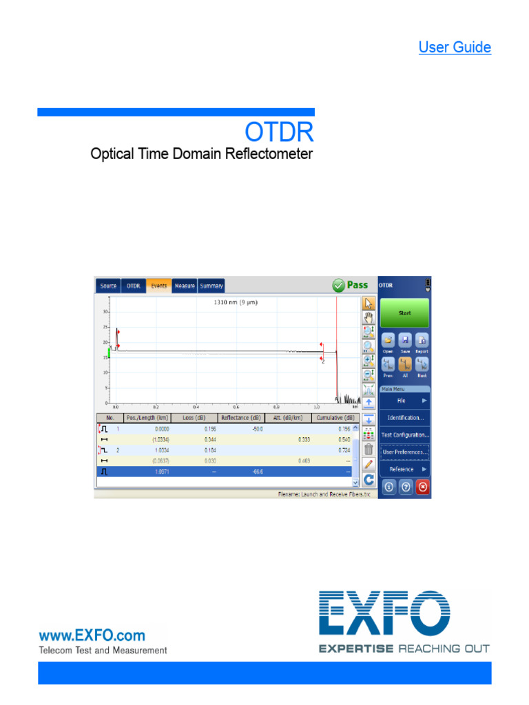 User Guide OTDR English (1068851) | PDF | Optical Fiber | Patent
