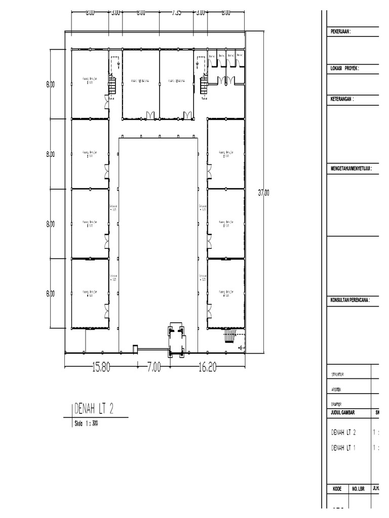 Denah Lantai 2 Keseluruhan Yaysan | PDF