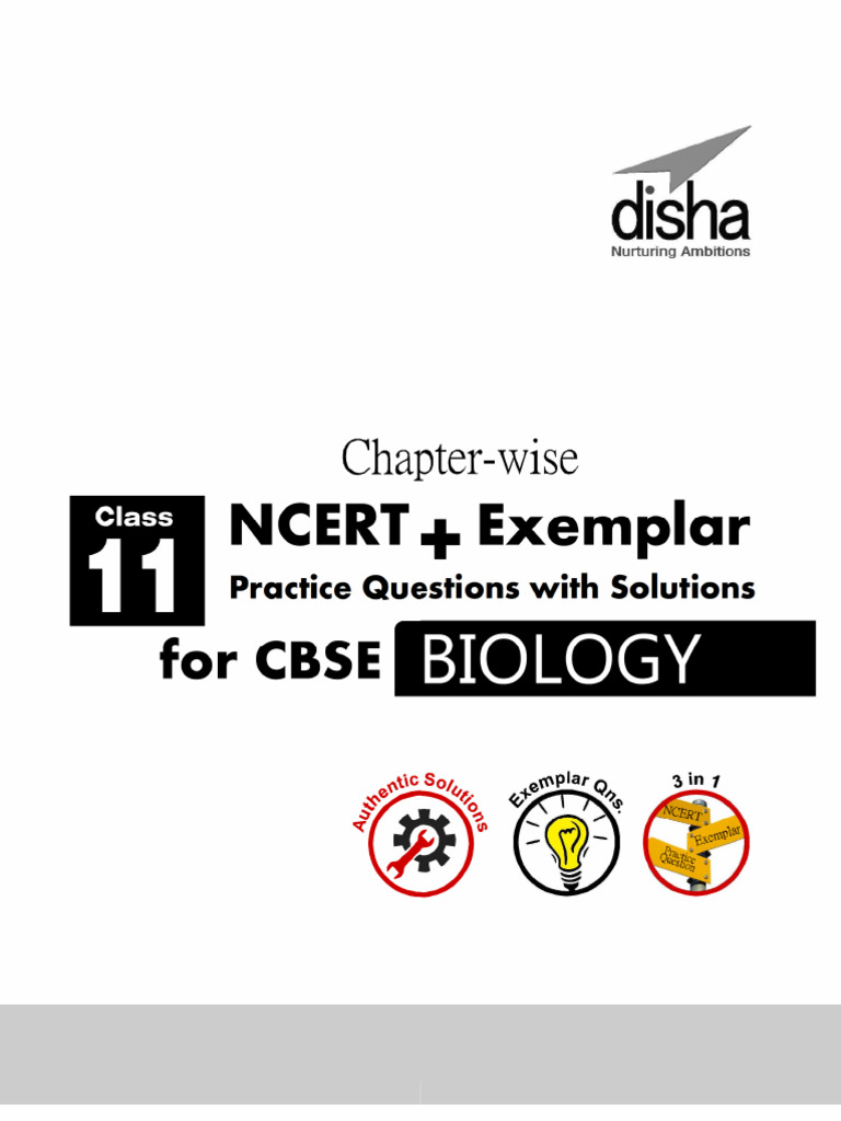 Disha Biology Class 11 NCERT Solutions | PDF
