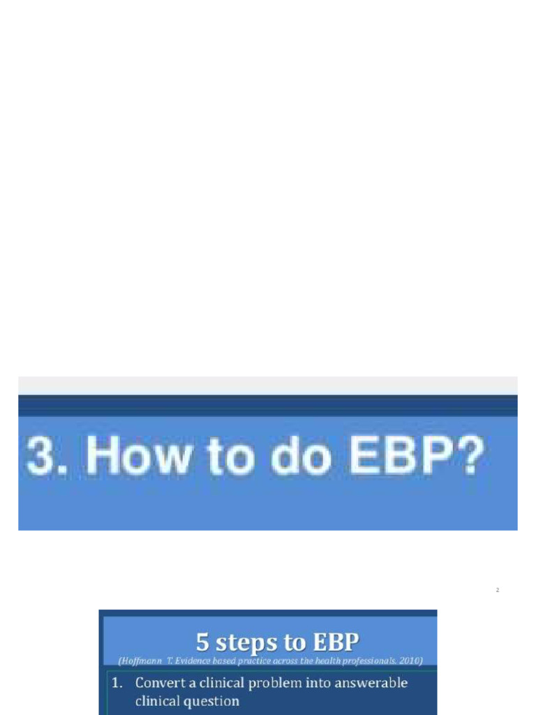 EBP Lec 2 | PDF