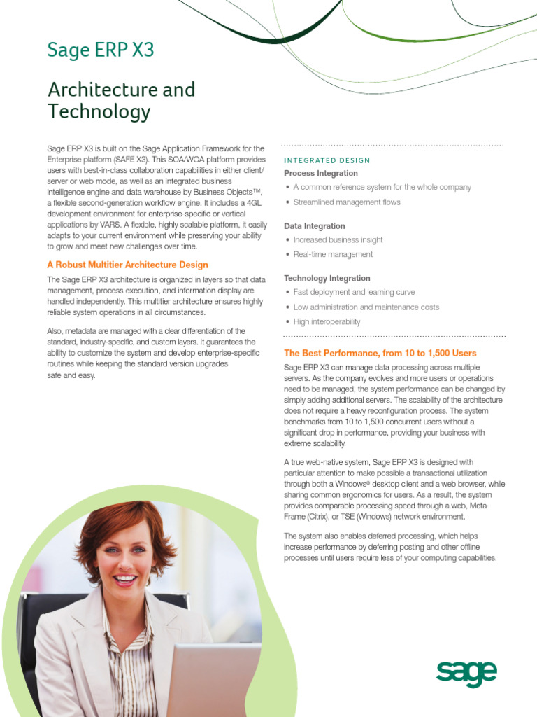Sage Erp X3 Architecture Pdf Enterprise Resource Planning Web Service
