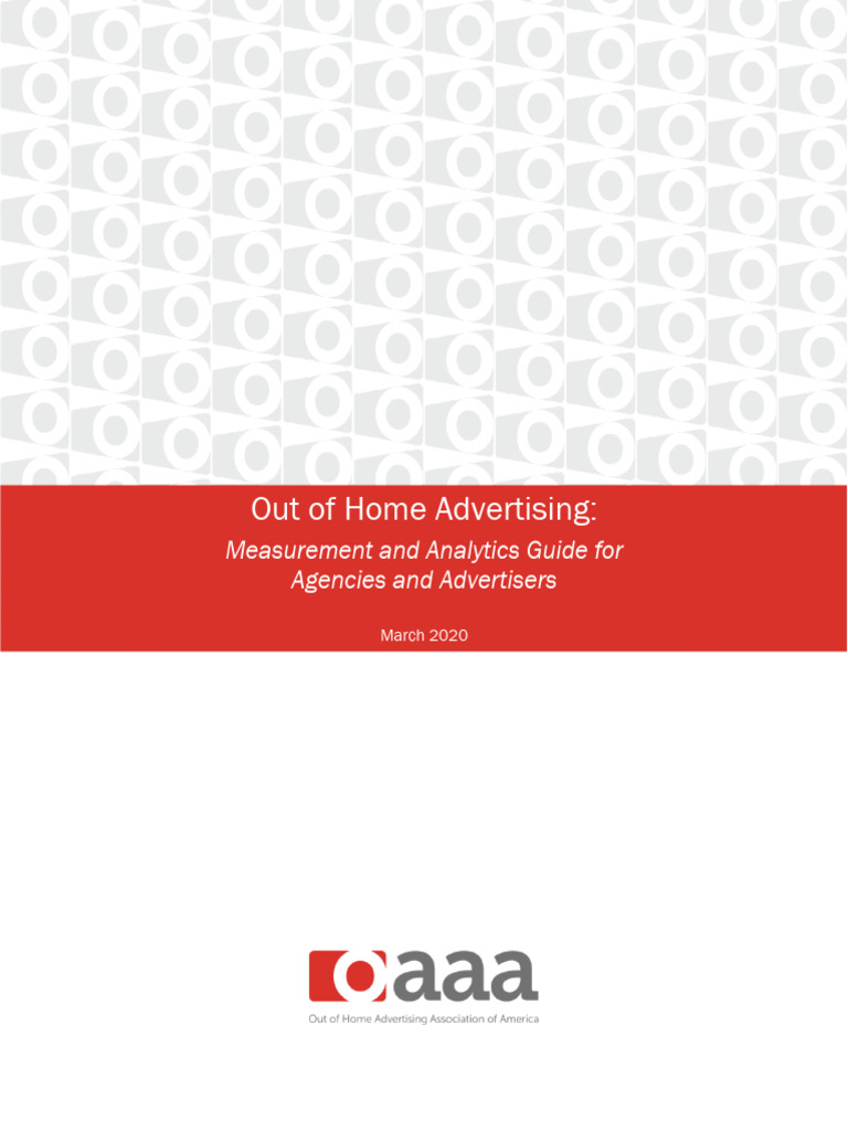 OOH-Measurement-and-Analytics-Guide | PDF | Advertising | Marketing OOH-Measurement-and-Analytics-Guide | PDF | Advertising | Marketing
