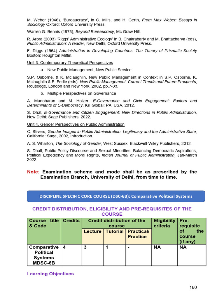 Comparative Political Systems (Major) | PDF | Political Science | Liberal Arts Education