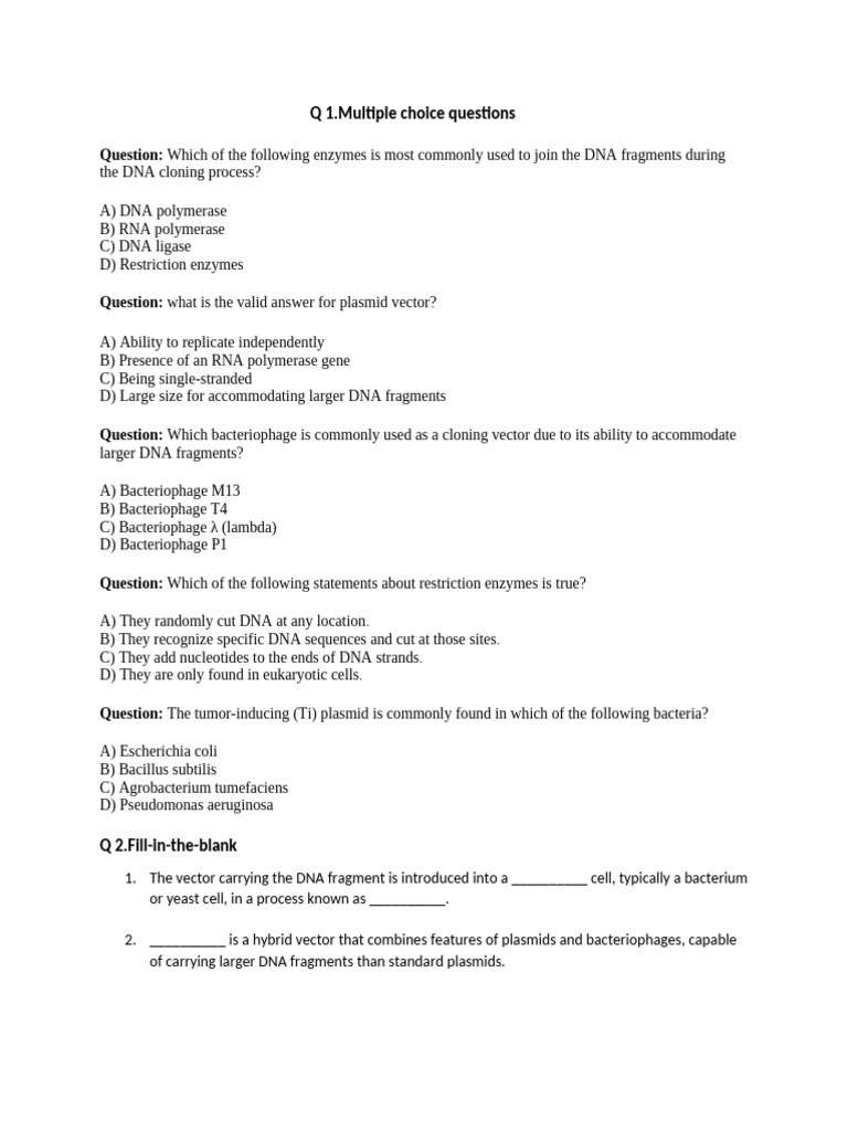 Paper of Genetic Engineering | PDF | Plasmid | Molecular Cloning