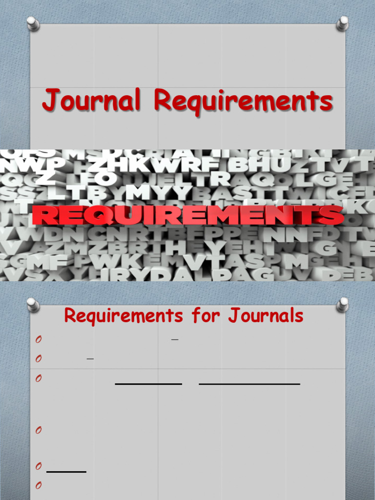 Journal Requirements - APA Style | PDF