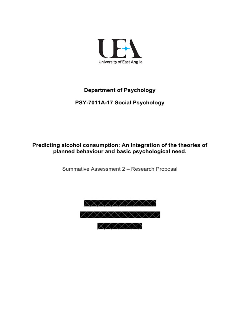 Example Research Proposal 2 | PDF | Behavior | Psychological Concepts