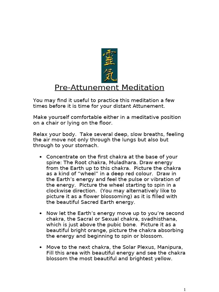 ATTUNEMENT MEDITATION | PDF | Chakra | Karma